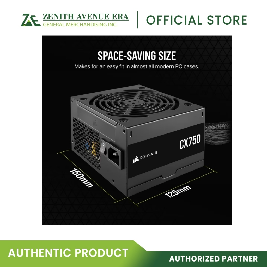 Corsair CX750 750Watts 80+ Bronze Certified PSU P/N CS-CP-9020279-NA ...