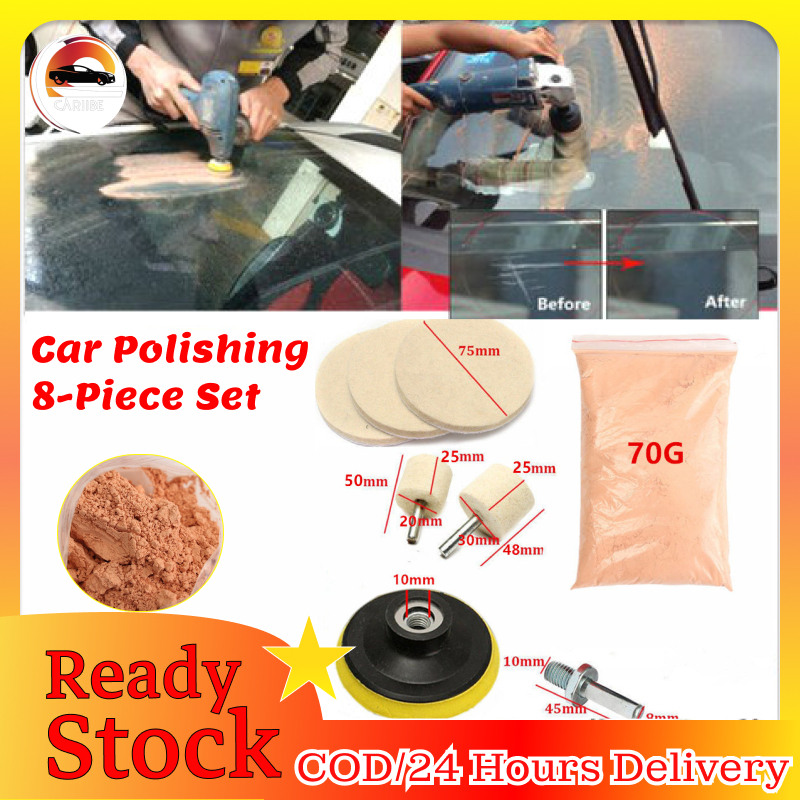 Glass Polishing Kit Car Windscreen Glass Scratch Remover 100g Cerium ...