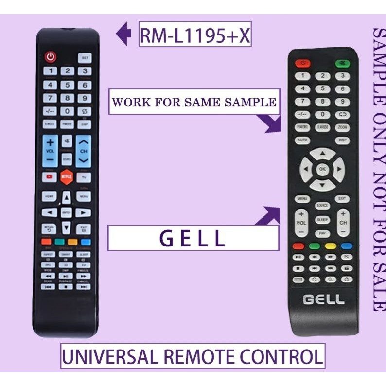 100% Universal remote control for gell smart tv remote na universal na ...