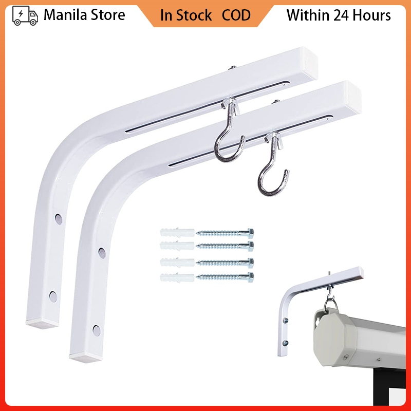 Wall Mount Projector Screen Brackets Adjustable Movie Projector Screen ...