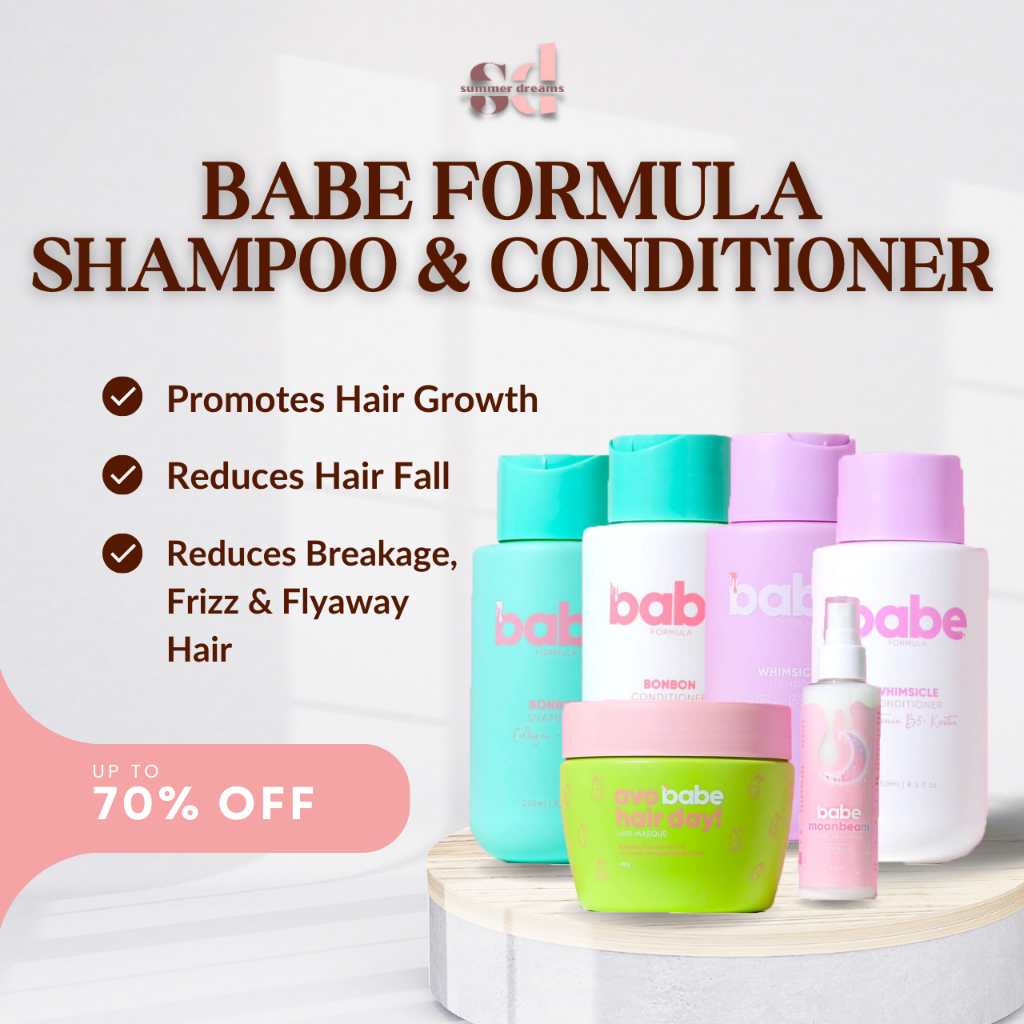 BABE FORMULA Shampoo Babe Conditioner Haircare Hair Fall Anti Dandruff ...