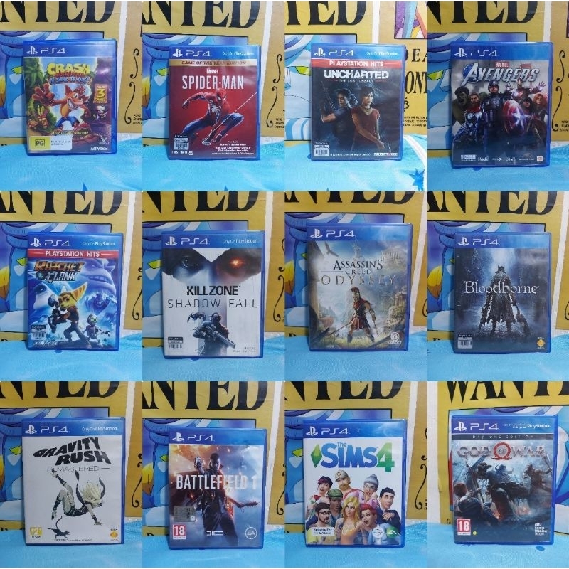 PS4 CD GAMES part - 28 Original | Shopee Philippines