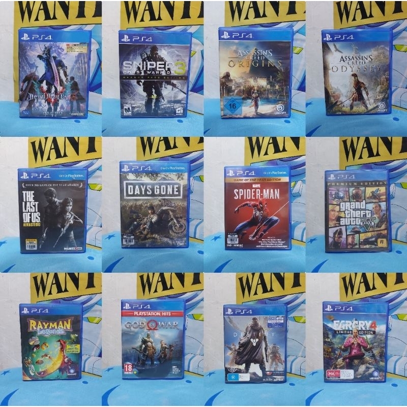PS4 CD GAMES part - 29 Original | Shopee Philippines
