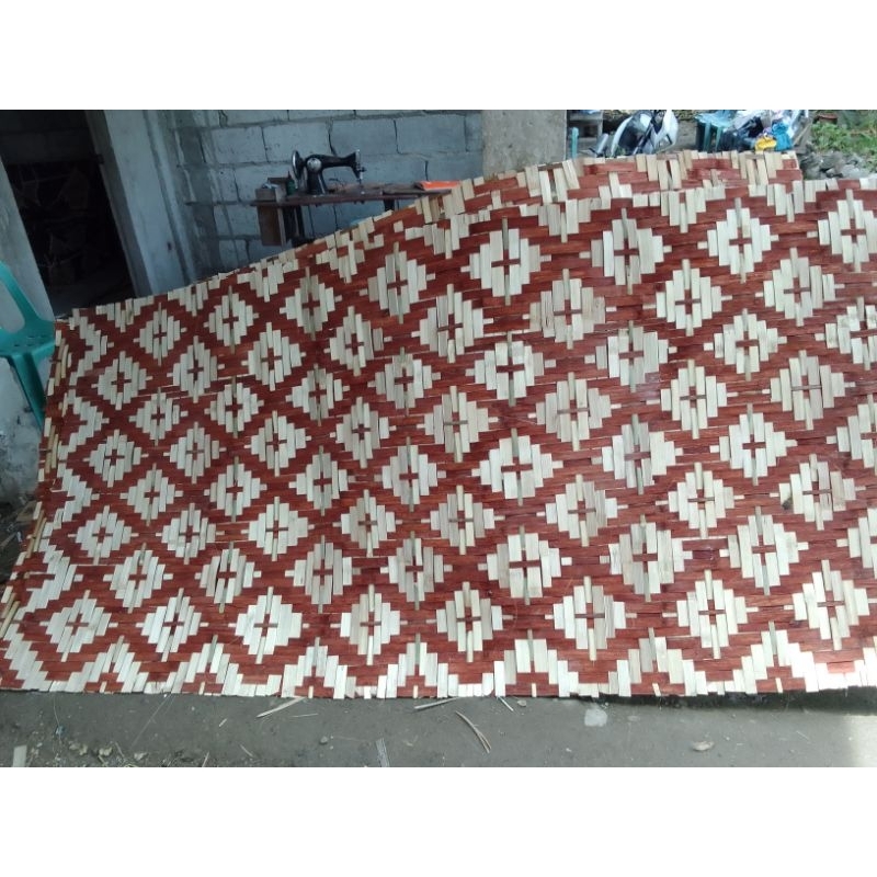 AMAKAN SAWALI real native Bamboo Wall/2pcs set/size 4x8ft.(Diamond ...