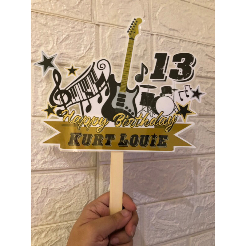Music Theme Laminated Cake Topper | Shopee Philippines