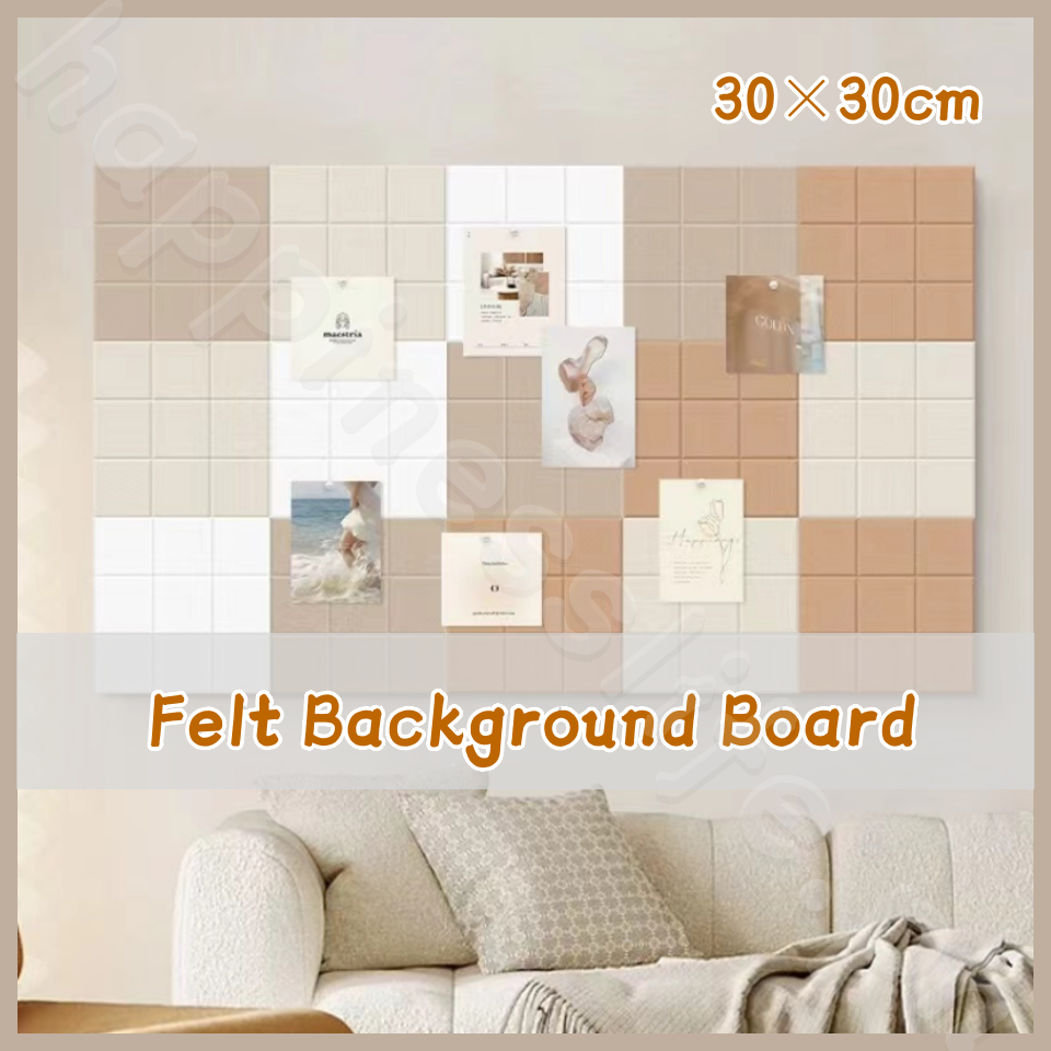 1PCS 30×30CM Felt Background Message Board Home Wall Decoration Board ...