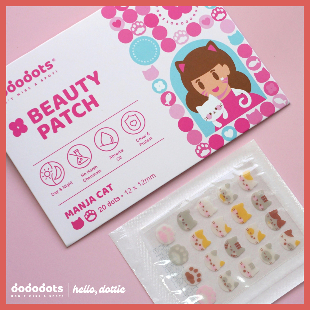 Dododots Beauty Patch | Manja Cat | 20 DOTS | Cute Cat Pimple Patches ...