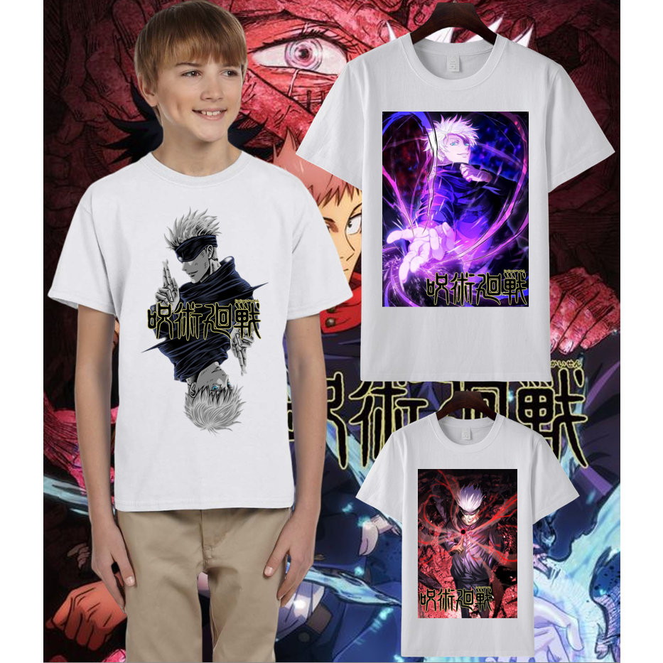 JJK GOJO SATORU SHIRT FOR KIDS | Shopee Philippines