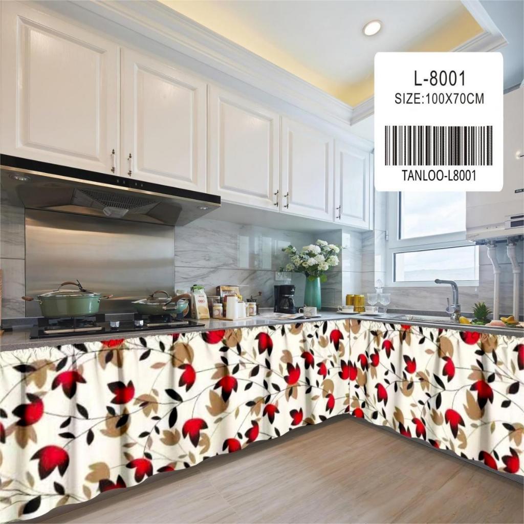 Curtain Lababo Kitchen Curtain Short Curtain 100*70cm Kitchen Curtain ...