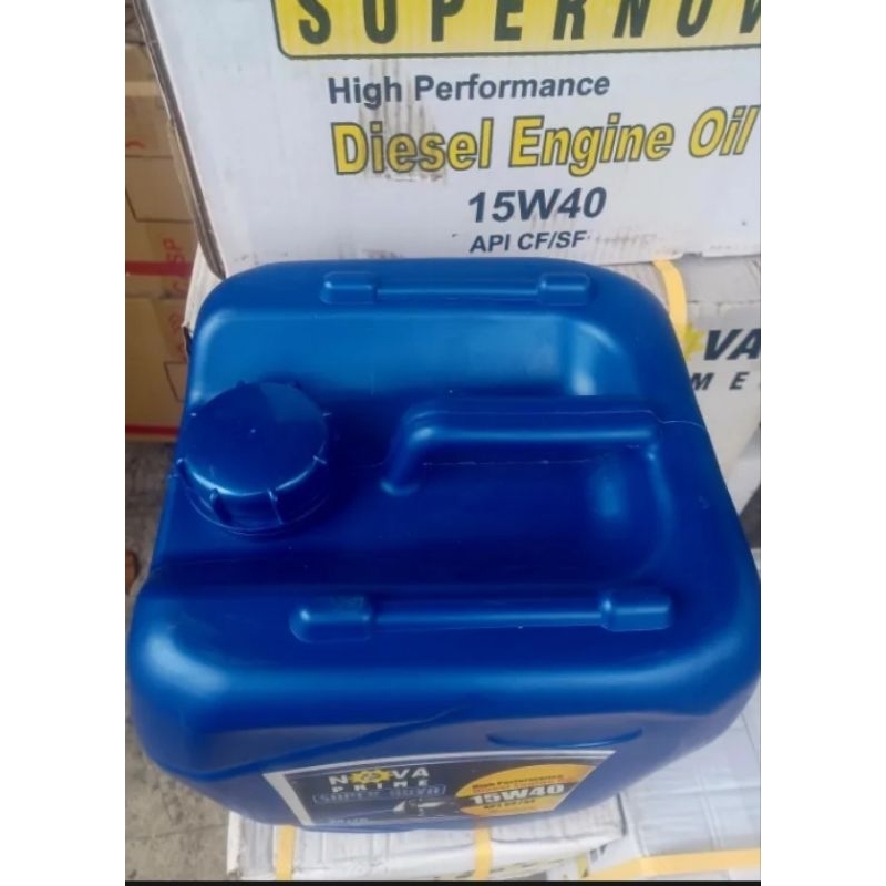 Nova prime Diesel engine oil 15w40 20Liters | Shopee Philippines