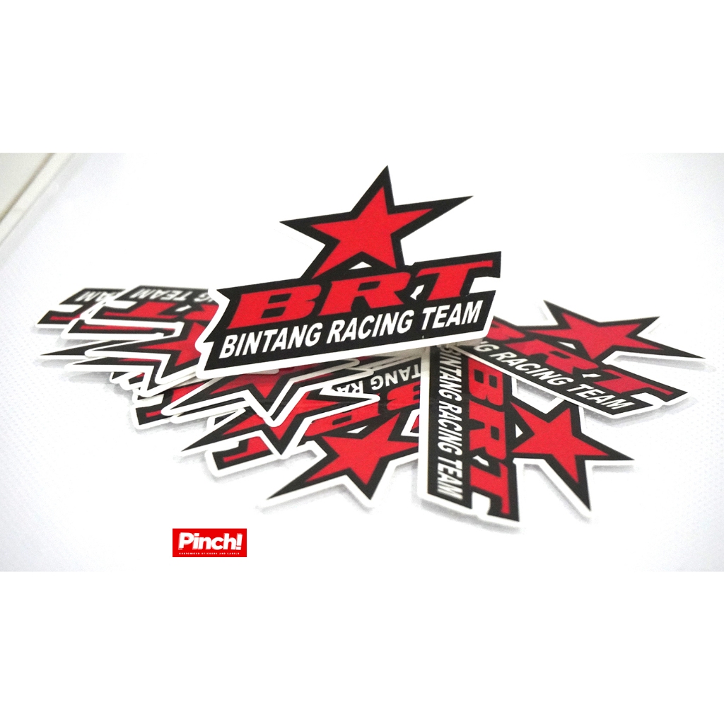 Pinch Motorcycle Sticker - BRT Bintang Racing Team 4pcs | Shopee ...