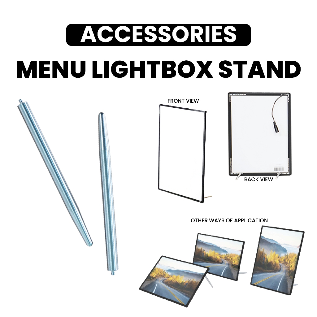 LED Menu Lightbox Accessories| Open Hanger and Menu Lightbox Stand for ...