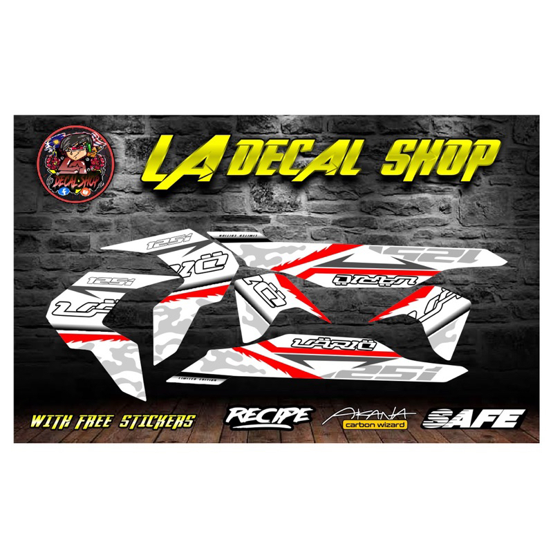 Honda Click V3 Malaysian Concept Decals ( Tansparent and non ...