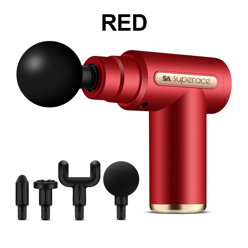 Massage Gun 4 Heads Portable Muscle Massage Gun Percussive High ...