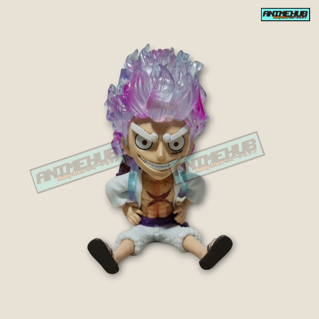 GK Knock Off One Piece Luffy Gear 5 Chibi Sitting | Shopee Philippines