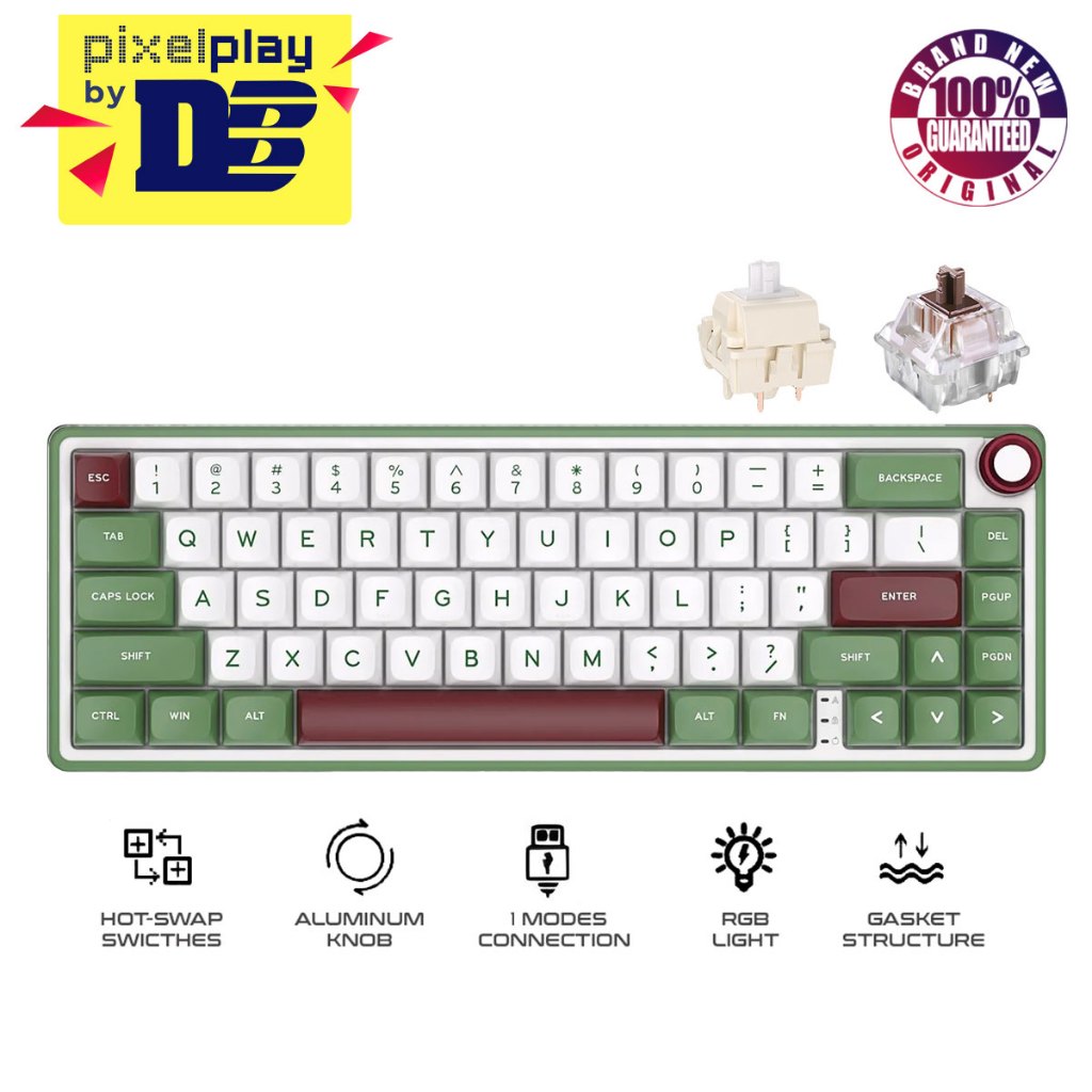 Royal Kludge R65 Single-Mode RGB 66-Keys Hot-Swappable Mechanical ...