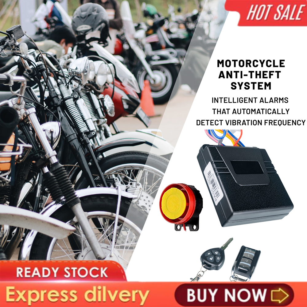 Motorcycle Scooter Anti-theft Security Burglar Alarm System Engine ...