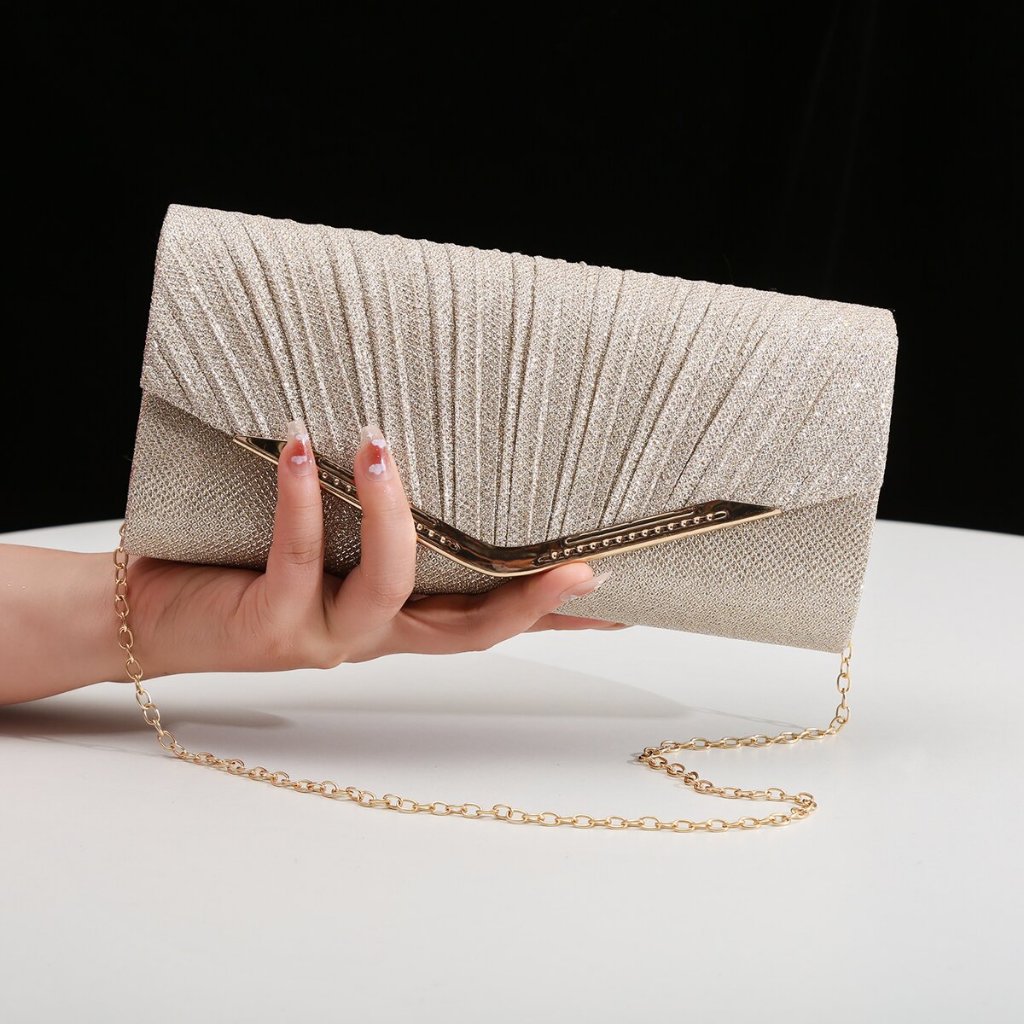 MJ&AJ Women Leather Beads Wedding Bridal Evening Party Lady Clutch ...