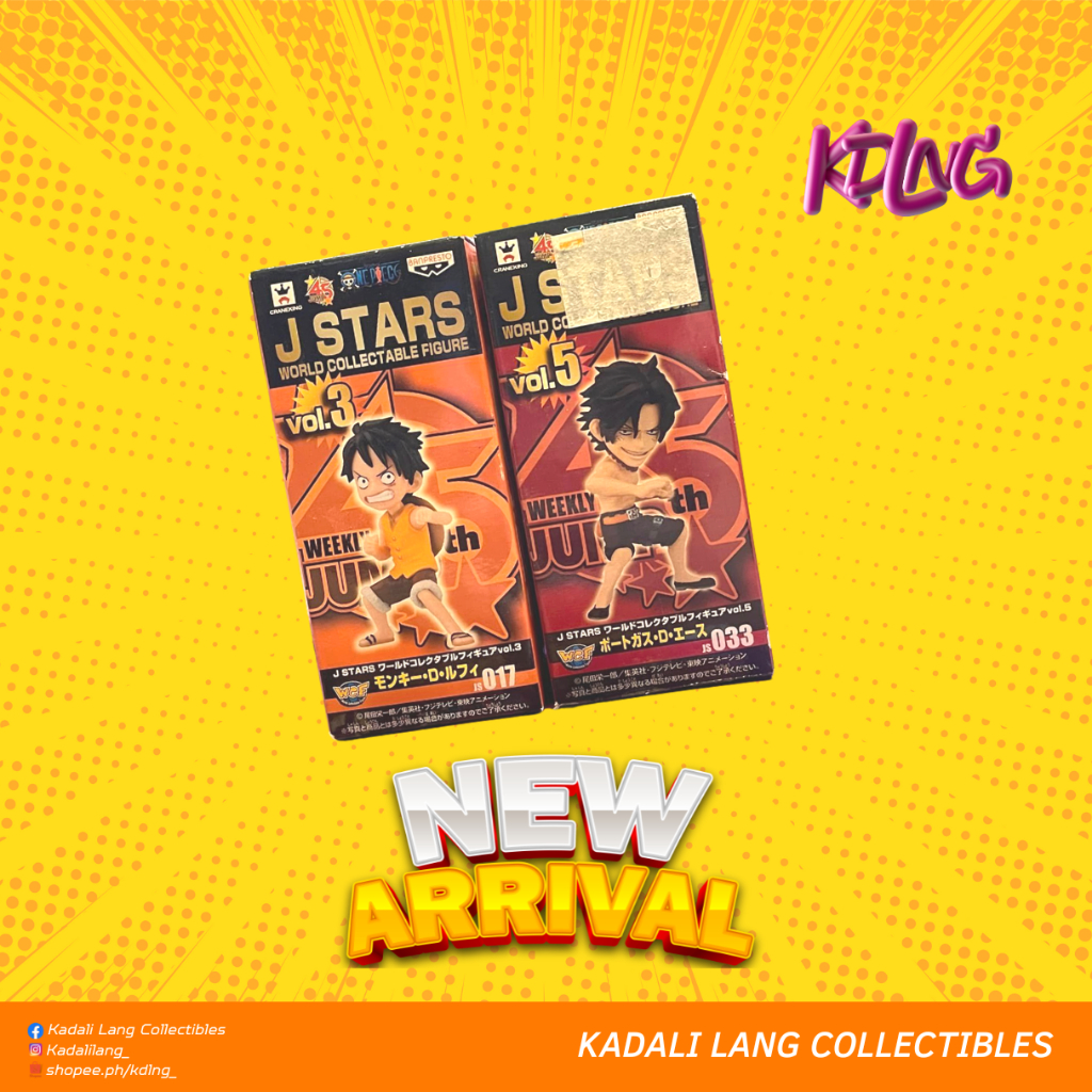 AUTHENTIC (SET) JSTARS SET LUFFY AND ACE | Shopee Philippines