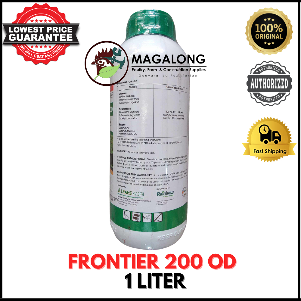 FRONTIER HERBICIDE 200 OD - BISPYRIBAC-SODIUM CYHALOFOP-BUTYL Like ...