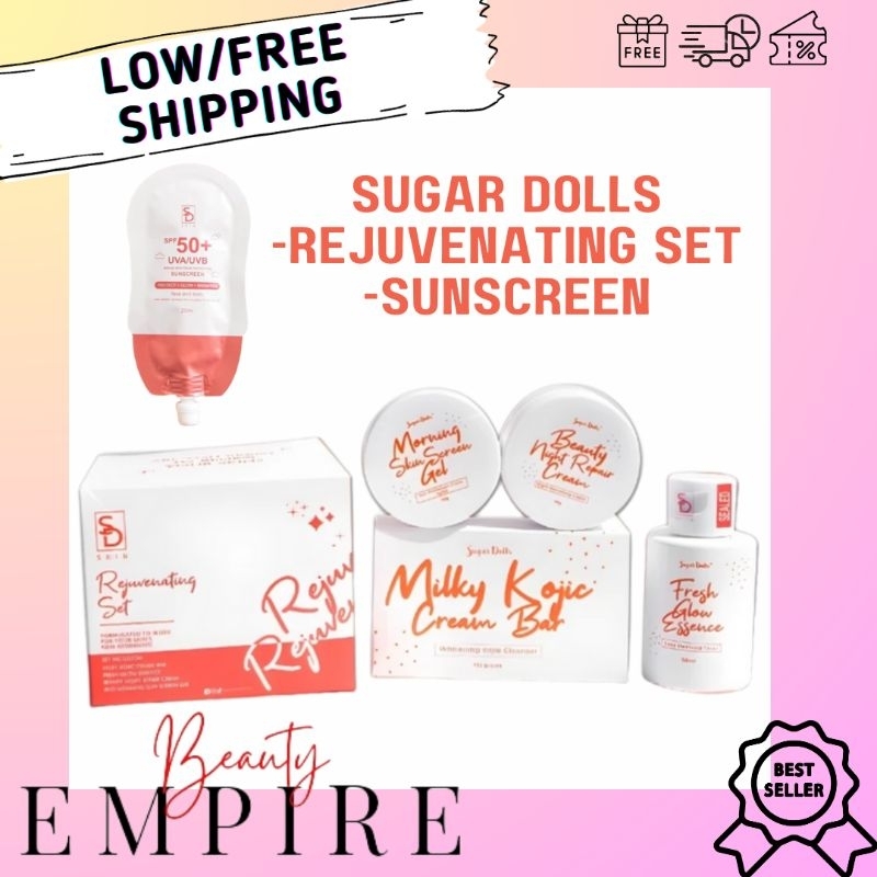 Sugar Dolls Sunscreen Spf50/ Sugar Dolls Rejuvenating Set | Shopee ...