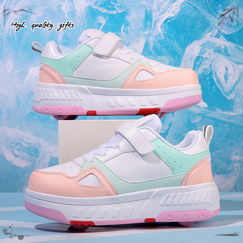 non-luminous non-rechargeable roller skates parent-child wheel shoes ...