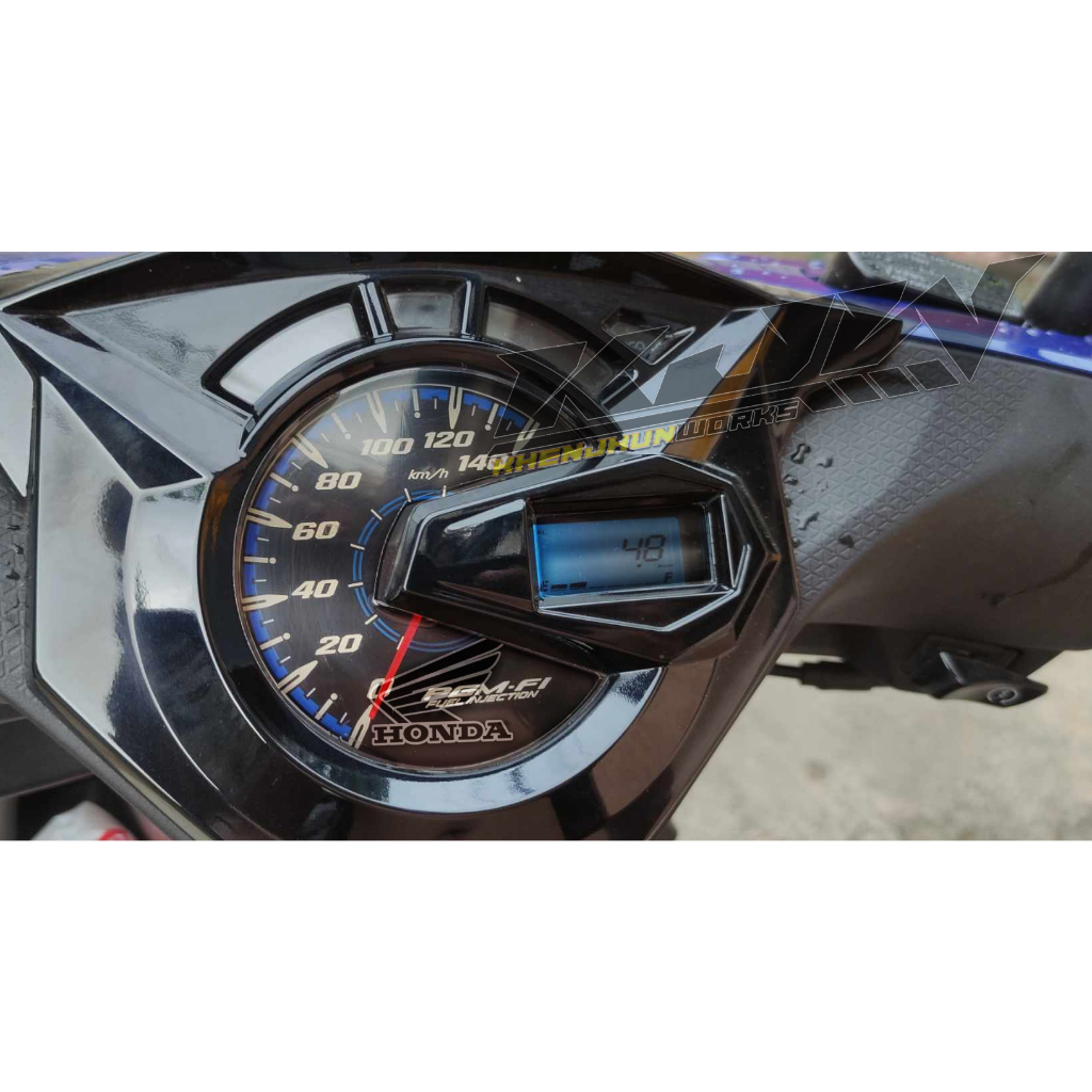 Gauge Protector Sticker FIlm For Honda Beat FI V3 2023 Model Black and ...