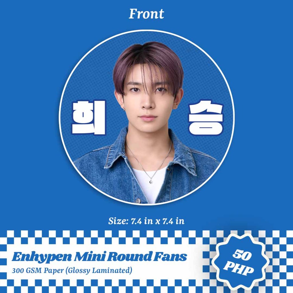 Enhypen Mini Round Fans V2 | Shopee Philippines