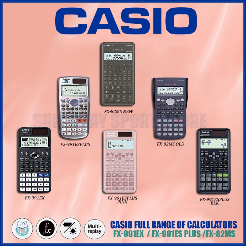 Casio Fx-991es/Fx-991exPlus/Fx-82ms Casio Scientific Calculator ...