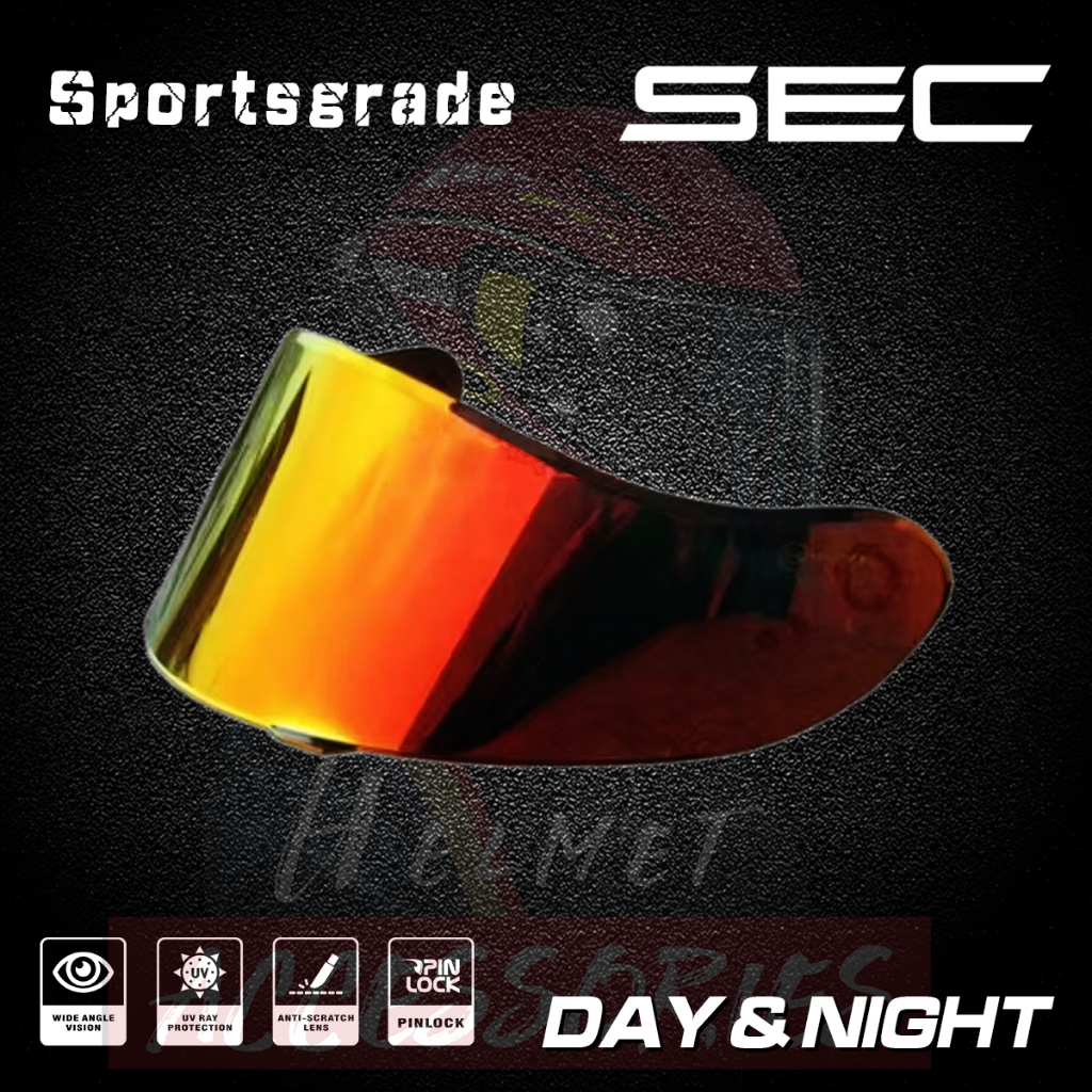 SEC Sportsgrade Helmet Visor Lens | Shopee Philippines