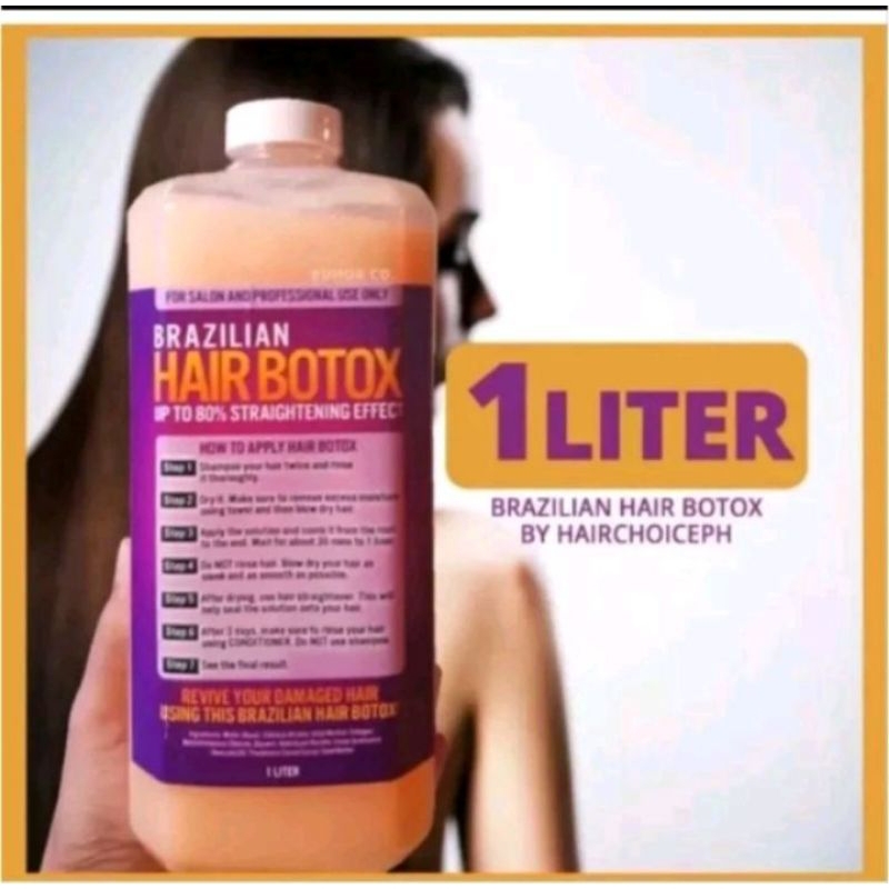 1Liter Brazilian Botox keratin hair treatment with straight effect ...