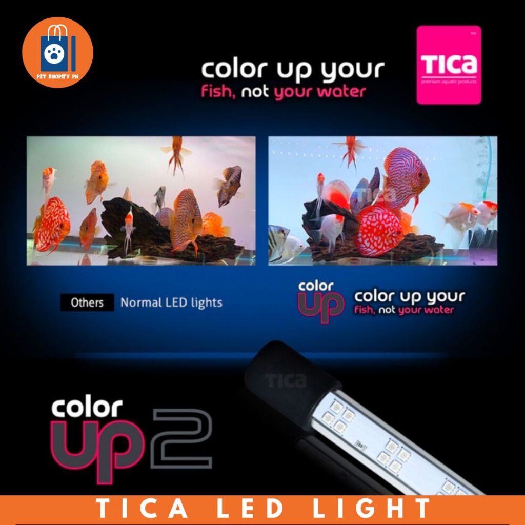 TICA COLOR UP 2 - WATERPROOF LED FISH PIGMENT LIGHT (Packed with Crate ...