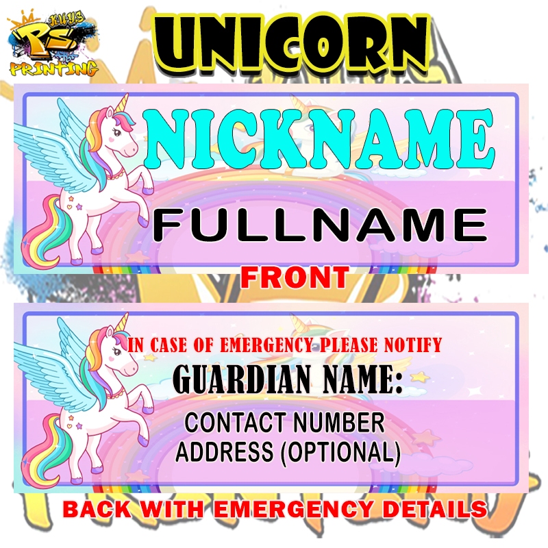 NAME PLATE FOR KIDS / CARTOON CHARACTERS NAMETAG | Shopee Philippines