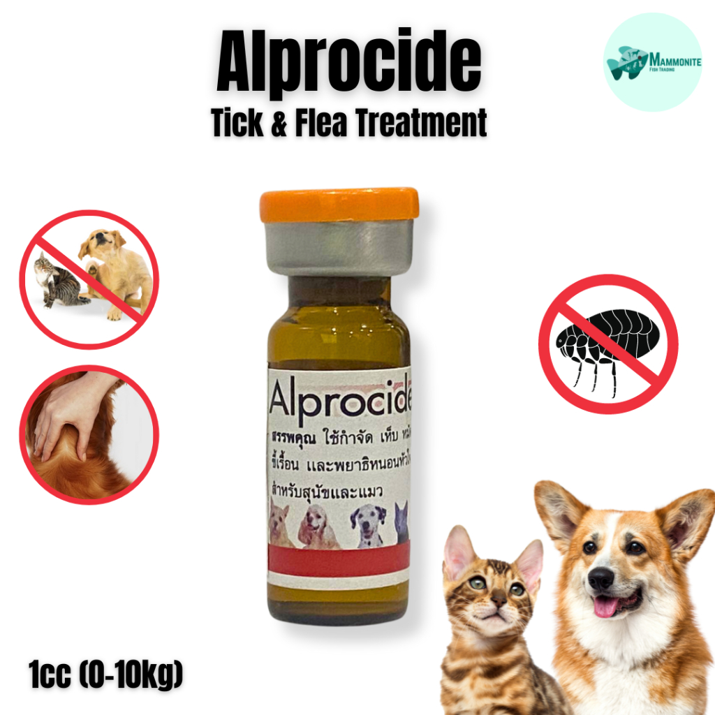 Alprocide Tick and Flea Treatment for Cats and Dogs 0-10 kg 1cc ...
