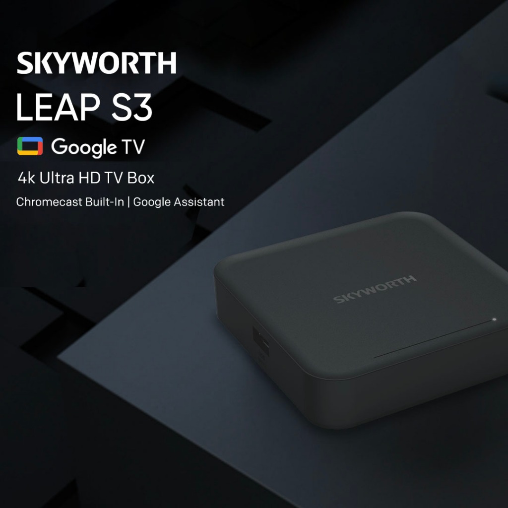 Skyworth Google TV Box LEAP S3 2G Plus 16G, Google Assistant, 4K Ultra ...