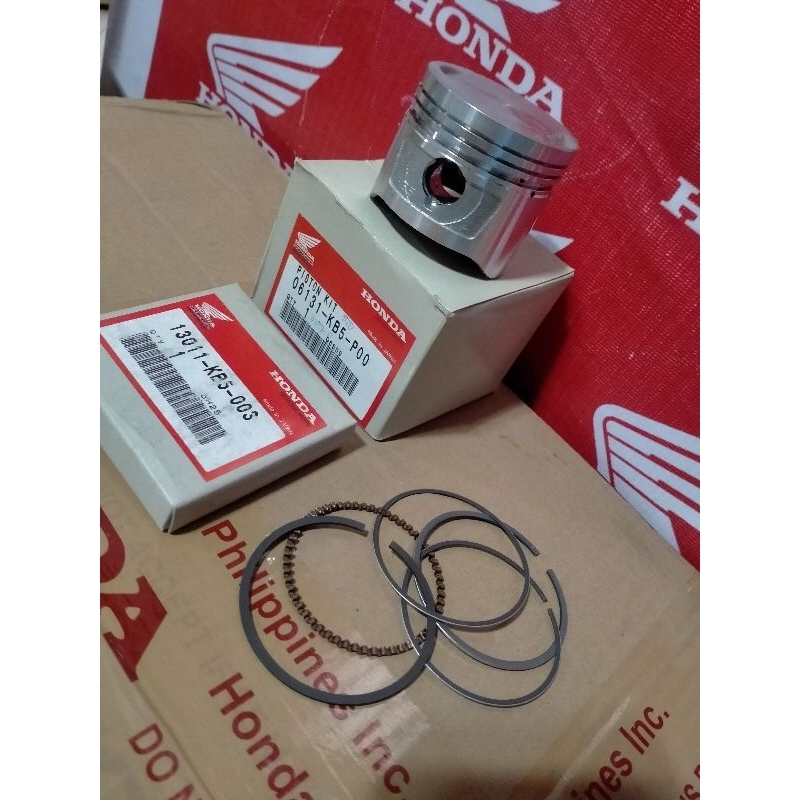 Honda TMX 155 Contact Point Piston & Piston Ring Standard Size Original ...