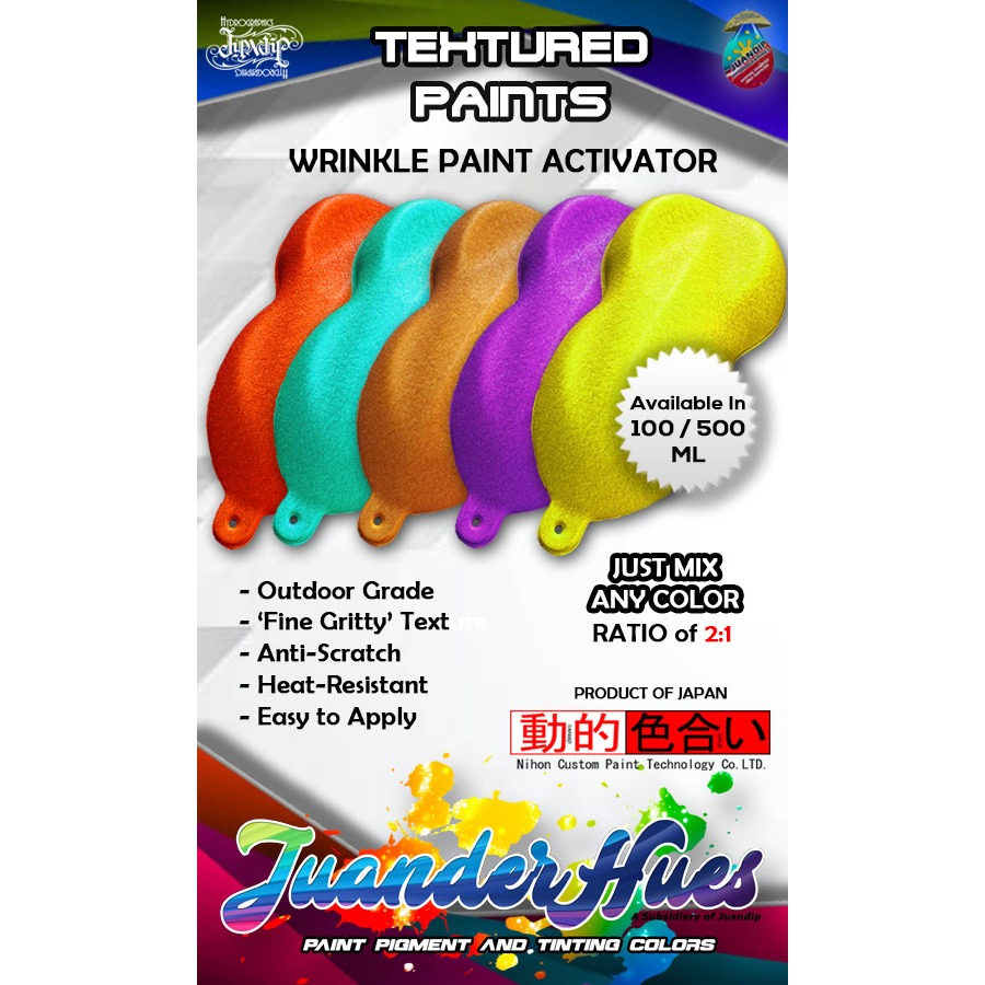 Universal Wrinkle Textured Paint Activator All Color Outdoor Grade Anti ...