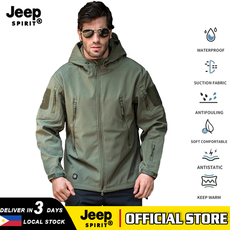 JEEP SPIRIT Mens Tactical Jackets Military Combat Jackets Water ...