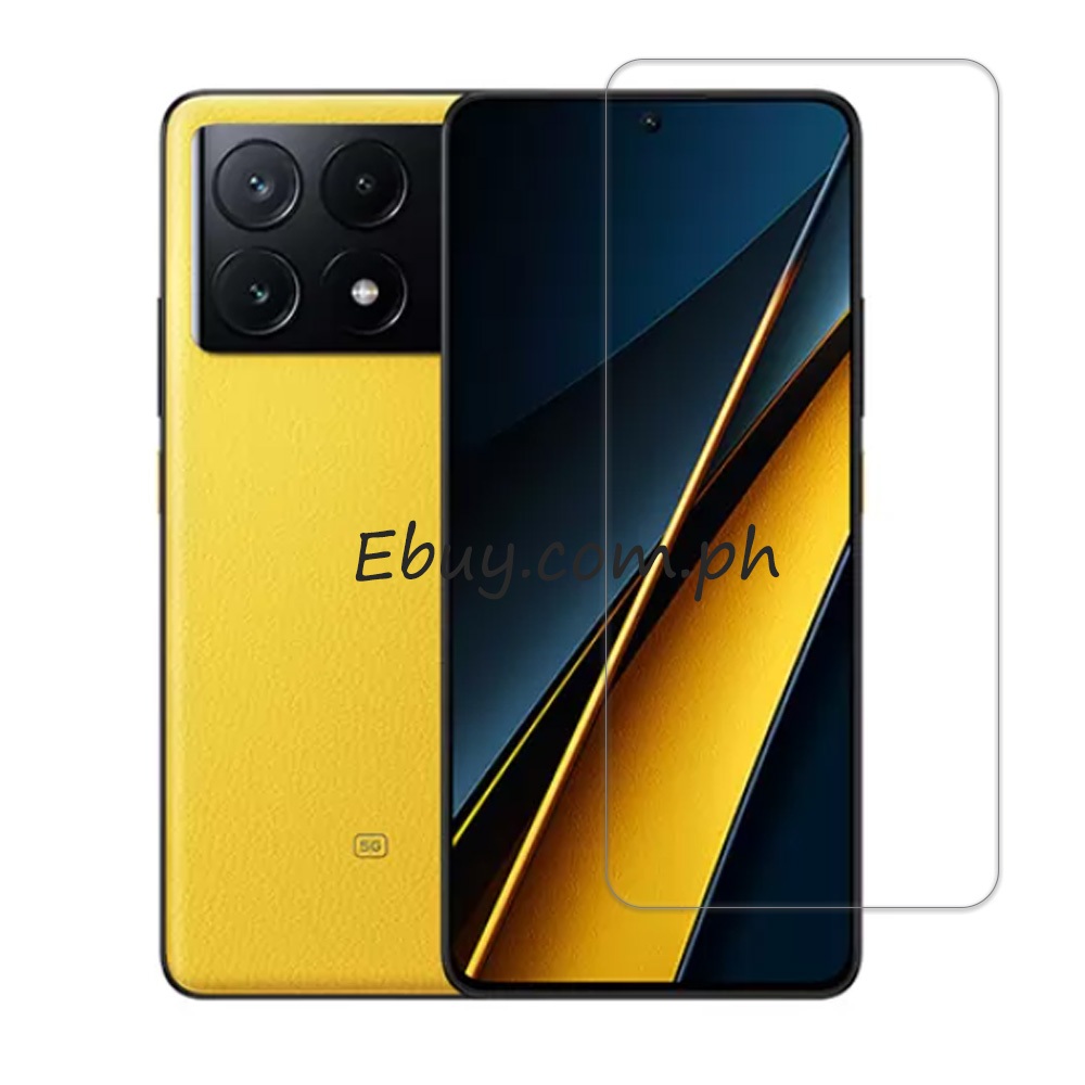 EBUY POCO X6 Pro 5G Tempered Glass Screen Protector (No Punch Hole ...