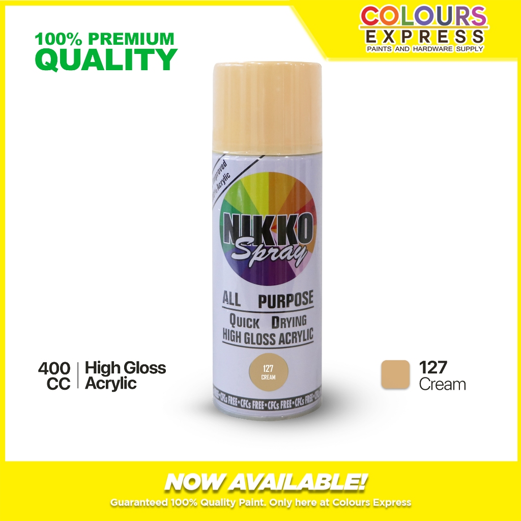 Nikko All Purpose Spray Pain 127 Cream All Purpose Quick Drying High ...