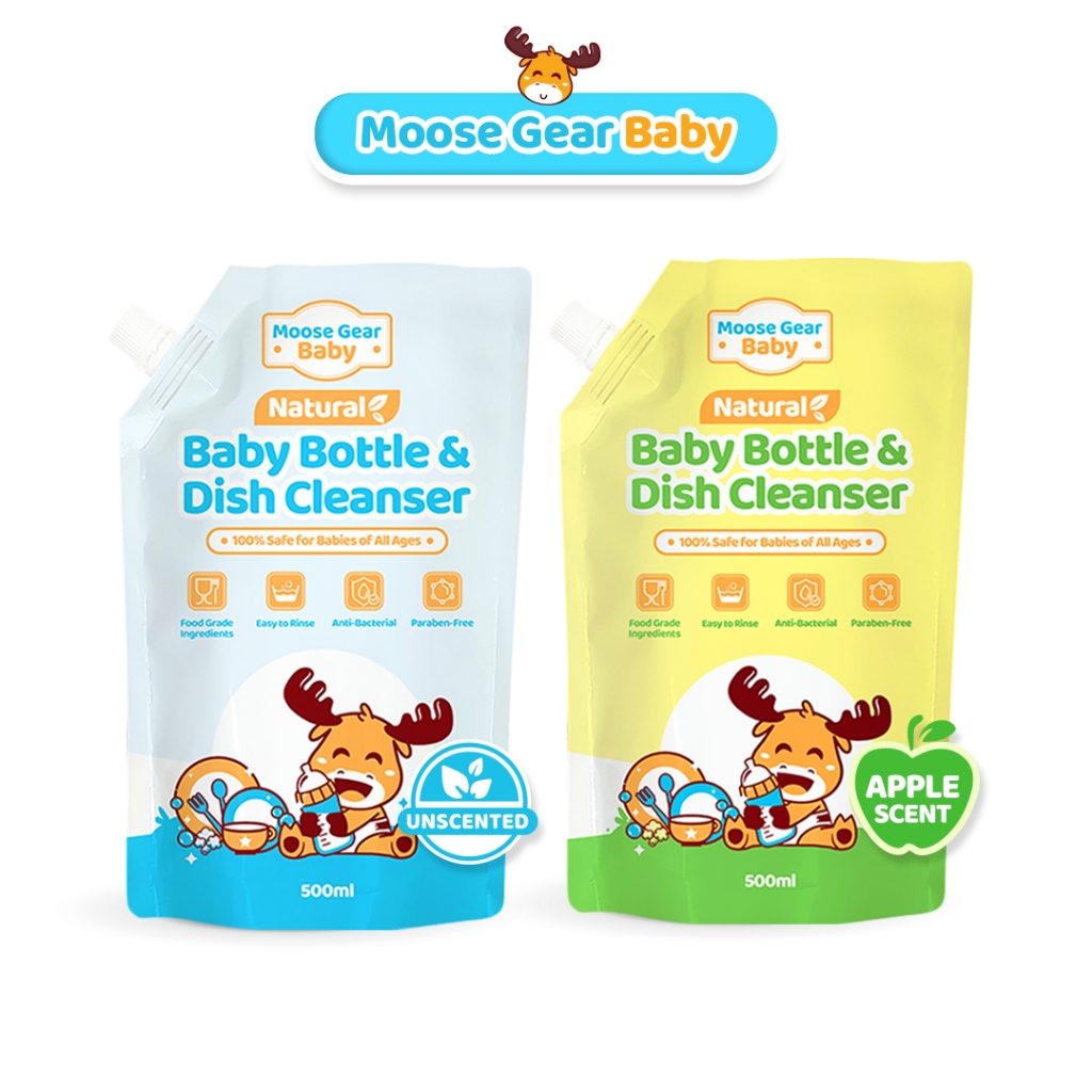 Moose Gear Baby Bottle Cleanser 500ml Unscented /Apple Scent ...