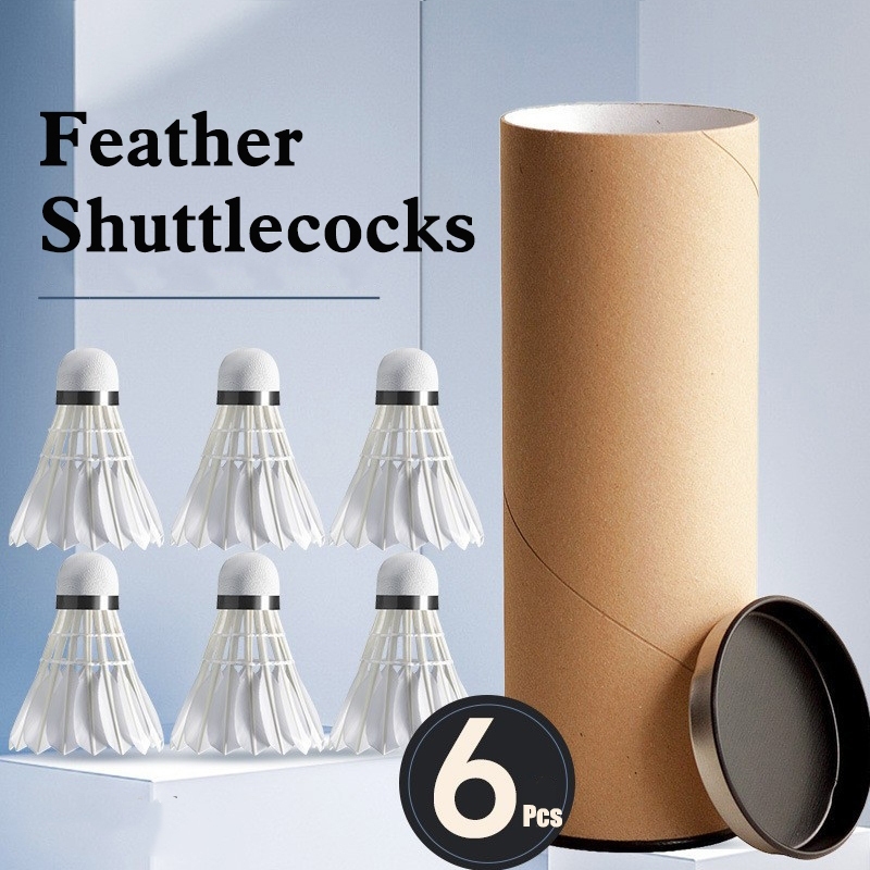 12pcs/6pcs /3pcs Badminton Shuttlecock Training Feather Shuttlecock ...
