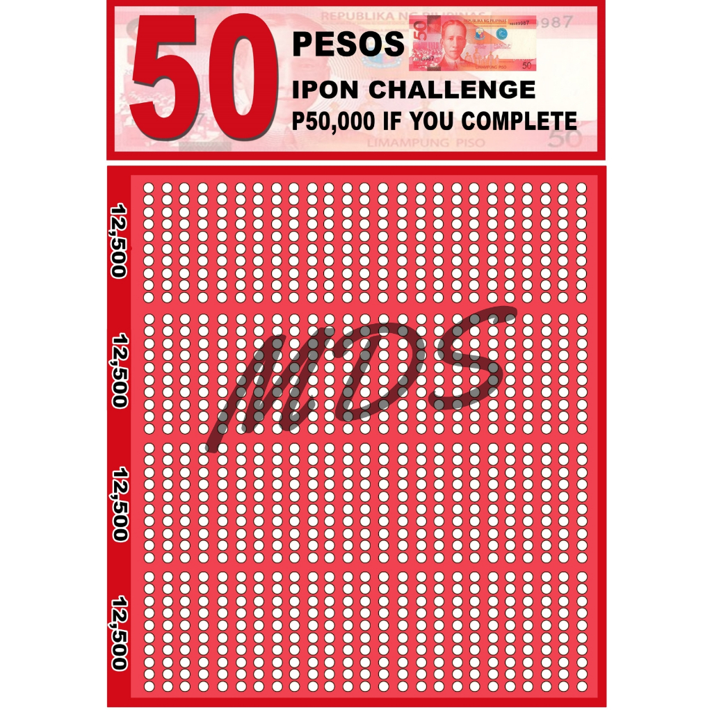 2pcs Ipon Chart Guide Sticker Label Peso Sense Ipon Challenge ... 2pcs Ipon Chart Guide Sticker Label Peso Sense Ipon Challenge ...