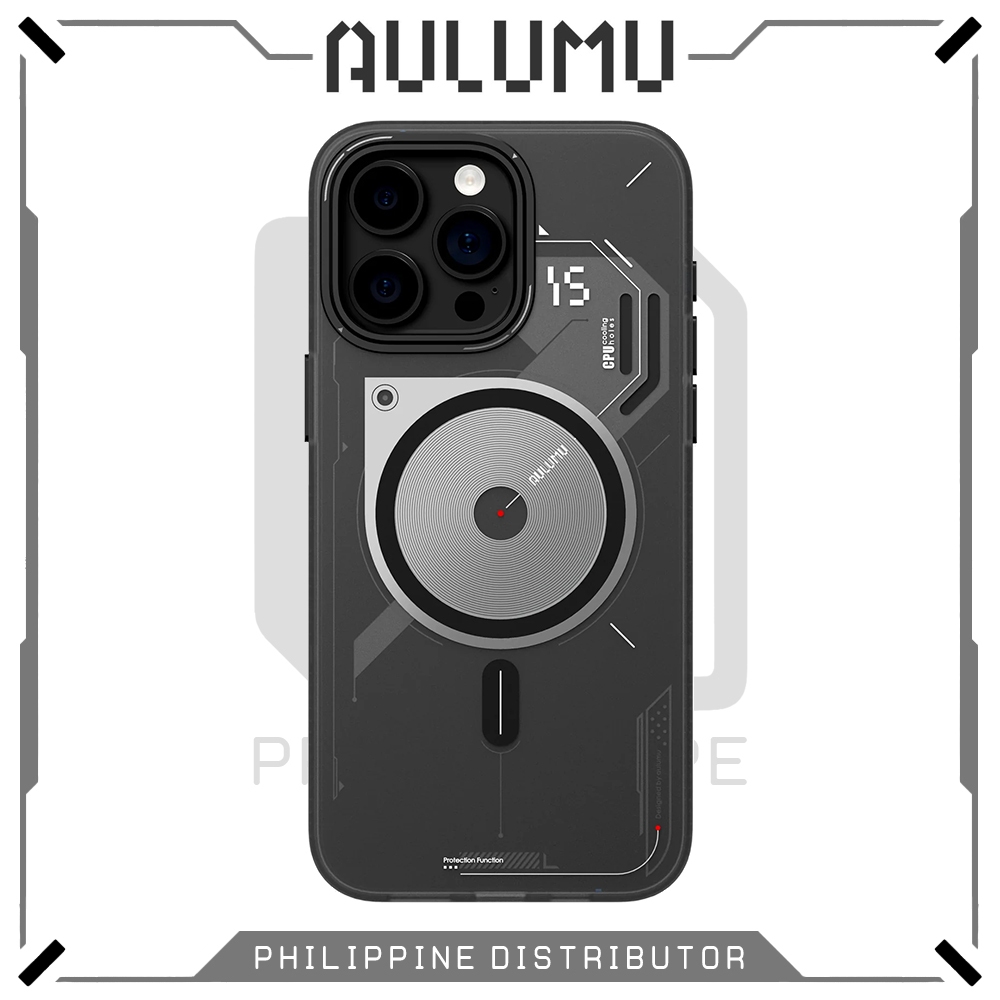 Aulumu A15 Black Frosted Magnetic Case for iPhone 15 Series | Shopee ...