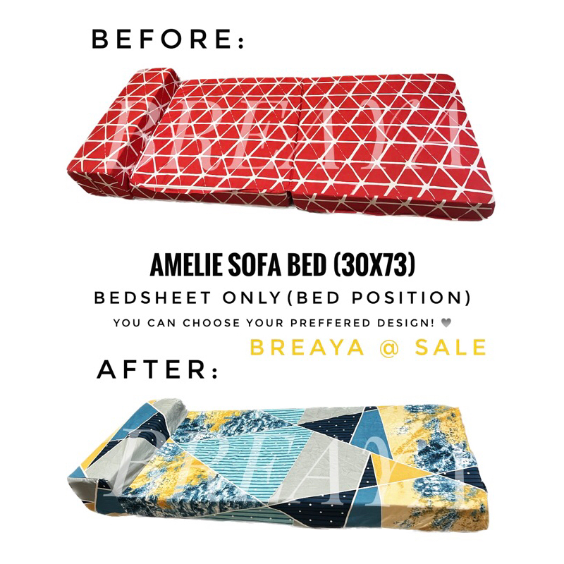 AMELIE SOFA BED “BED SHEET” 30x73 | Shopee Philippines