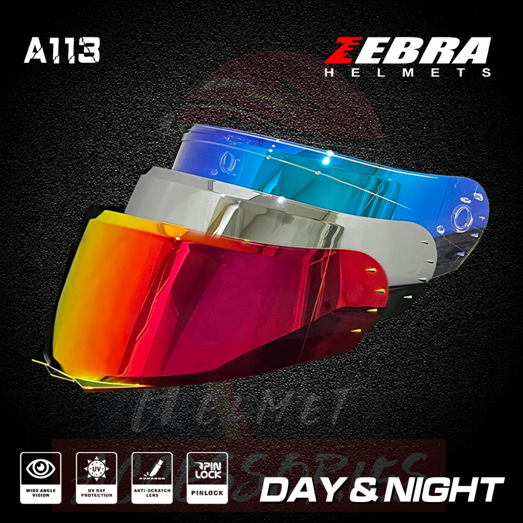 zebra a113 helmet visor lens | Shopee Philippines