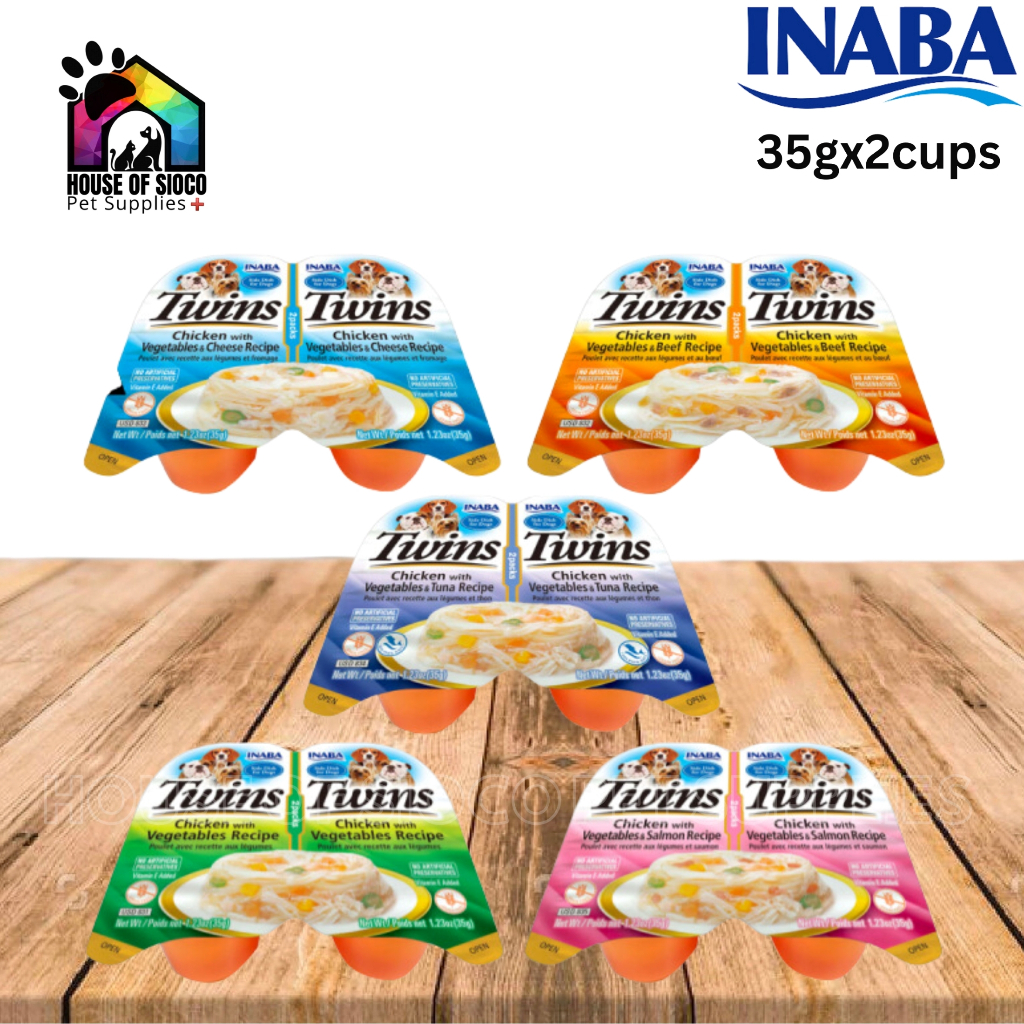 Inaba Twin Cups Chicken with Vegetable Wet Dog food 2x35g | Shopee ...