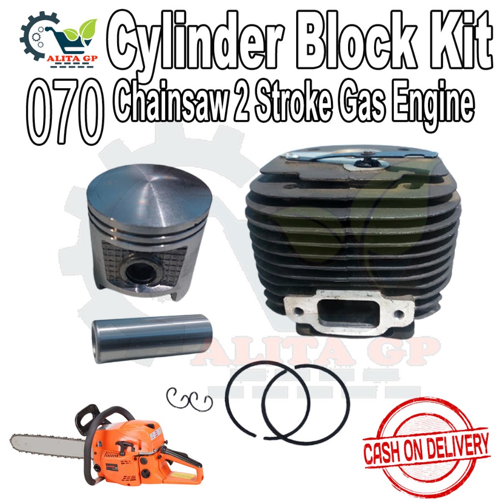 Cylinder Block with Piston Kit Chainsaw MS 070 36" 2 Stroke Gasoline ...