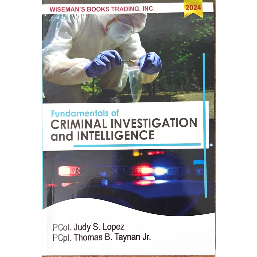 Fundamentals of Criminal Investigation and Intelligence | Shopee ...