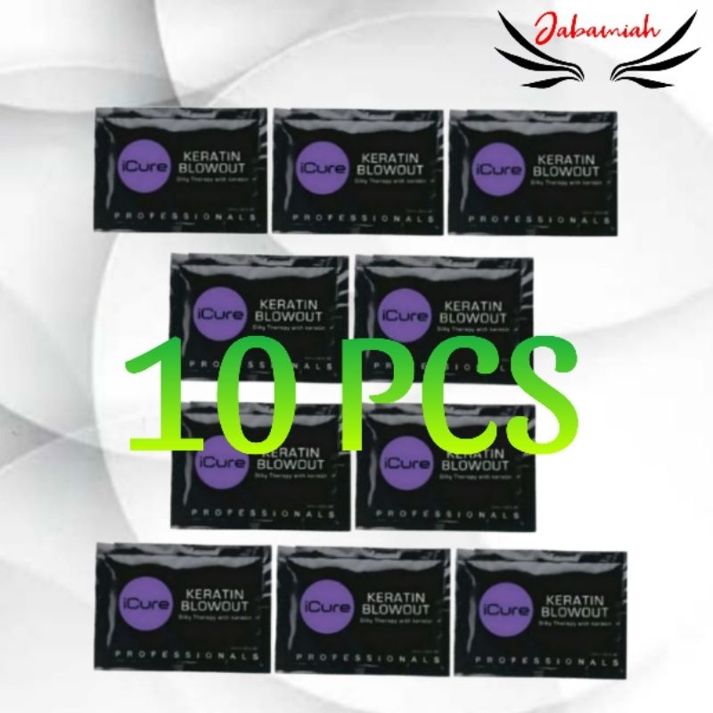 (10pcs)Icure Keratin Blowout 35ml Sachet | Shopee Philippines